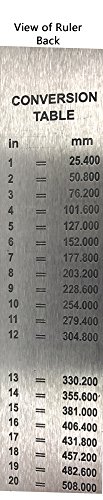 1 Meter Stainless Steel Ruler with Stamped Centimeter and Millimeter Graduations - Eisco Labs