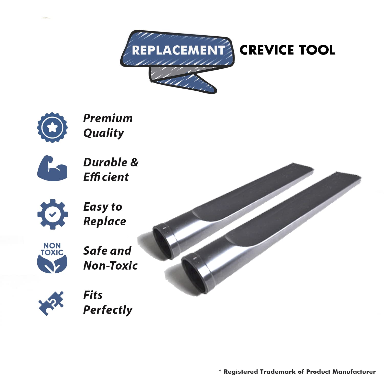 1 1/4 or 1.25 Inch Universal Crevice Tool Replacement for Shop vac and Workshop Vacuums