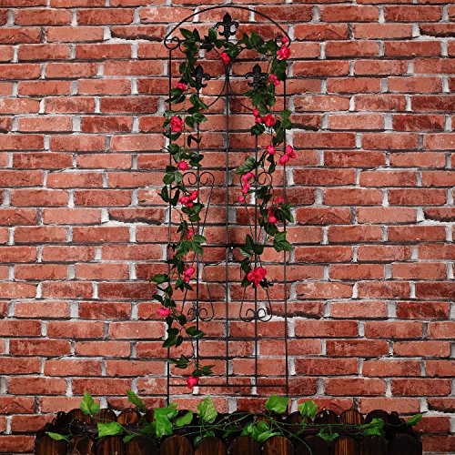 1. GO Metal Garden Trellis Panel Arch for Climbing Plants, 16" Wide x 60" High, OG-0033KD