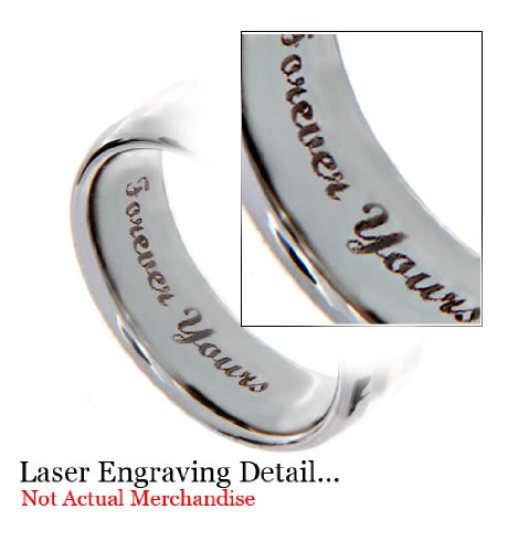 *Laser Engraving Service* 6mm Celtic Design Cross Tungsten Carbide Gold Plated Comfort-Fit Wedding Band Ring (Size 5 to 15) - Size 9.5