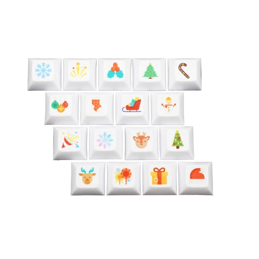 108 Key Mechanical Keyboard Dye Sub White Keycaps Love Animal Cartoon Food for MX Mechanical Gaming Keyboard (Color : The Nature)
