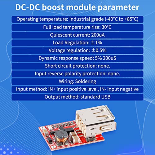 000 EC Buying DC-DC Boost Converter Module,DC Boost Converter Input 1V-5V Output 1A-1.5A Power Module USB Charger Supply Voltage Regulator Module Non-Isolated Booster Module