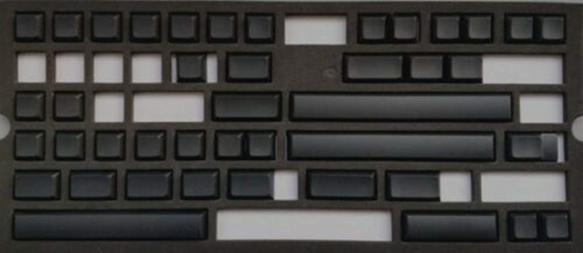 109/151 Keys DSA Profile Blank PBT Keycap Spherical Keyset for All Standard 61 Keys 87 Keys 104 Keys 108 Keys Gaming Mechanical Keyboard (151 Keys,Black)