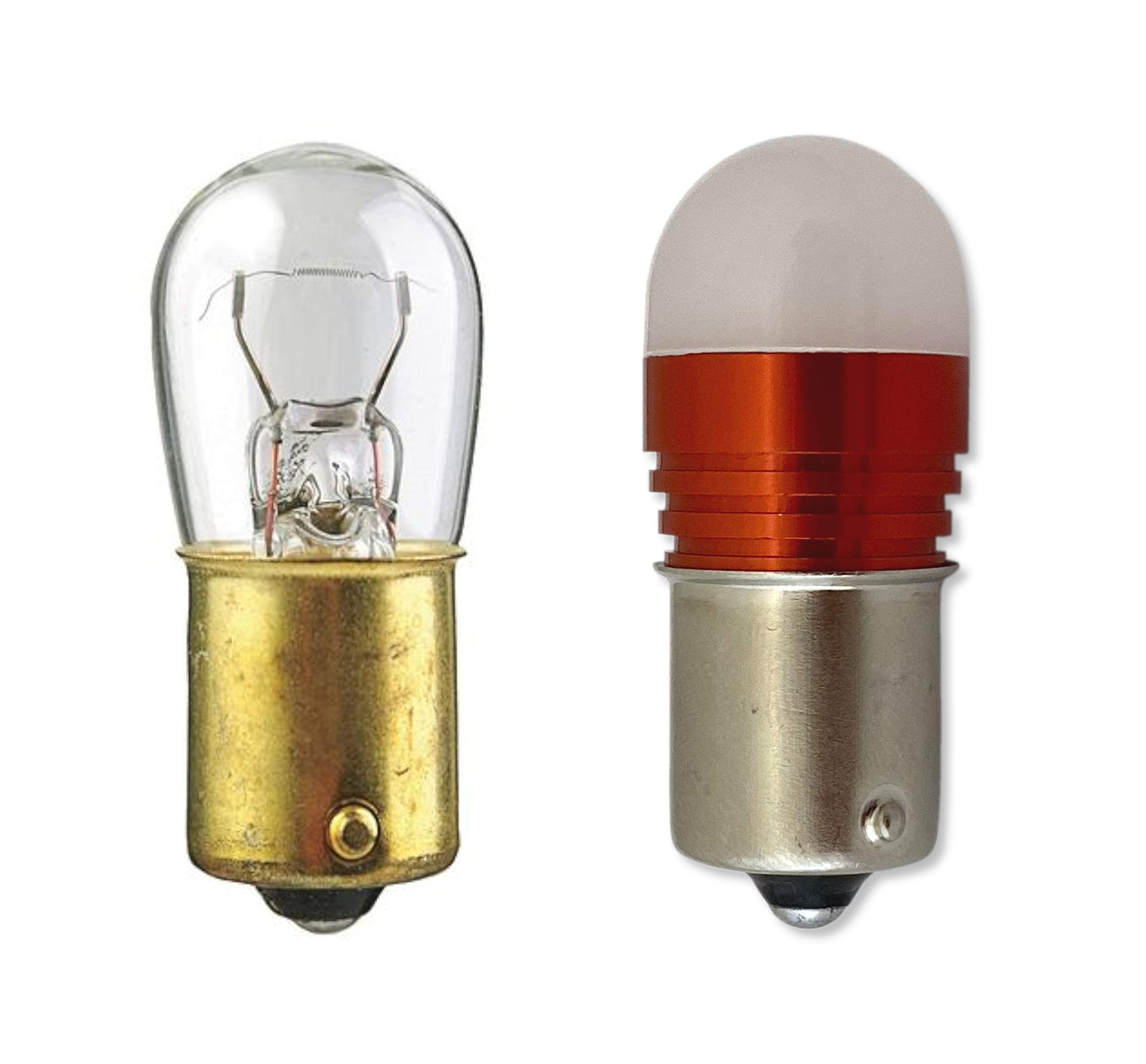 #1003#105 12VDC Miniature Bulb LED Replacement | Base: SC Bayonet Ba15S | Lamp Shape: B6 | Voltage: 12VDC (Bright White)