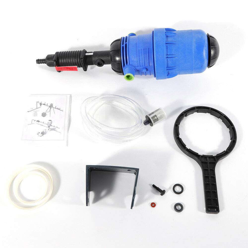 0.4%~4% Adjustable Fertilizer Injector Water Powered Chemical Liquid Doser Dispenser 4.4~660.43 Gallons/h Drip Irrigation Injector Dosing Pump for Industry Garden Hose Livestoc