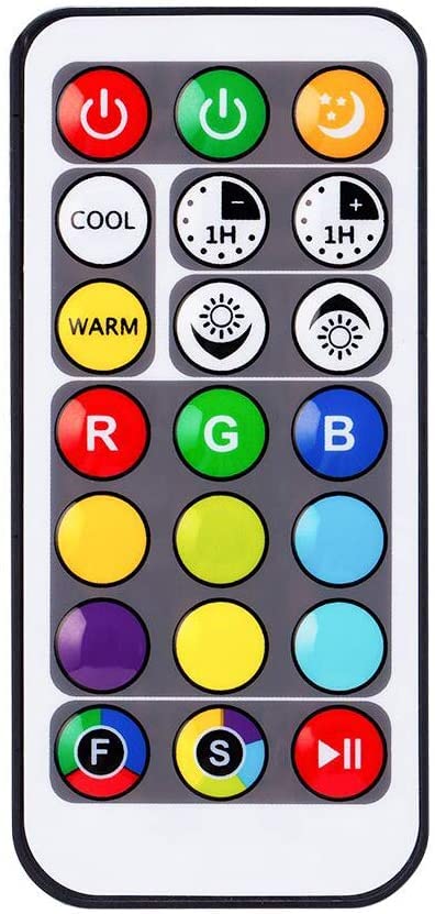 【New Modle】 JandCase Remote Control, Suitable for JandCase Infrared Remote Control RGBW Series Bulbs, 1 Pack