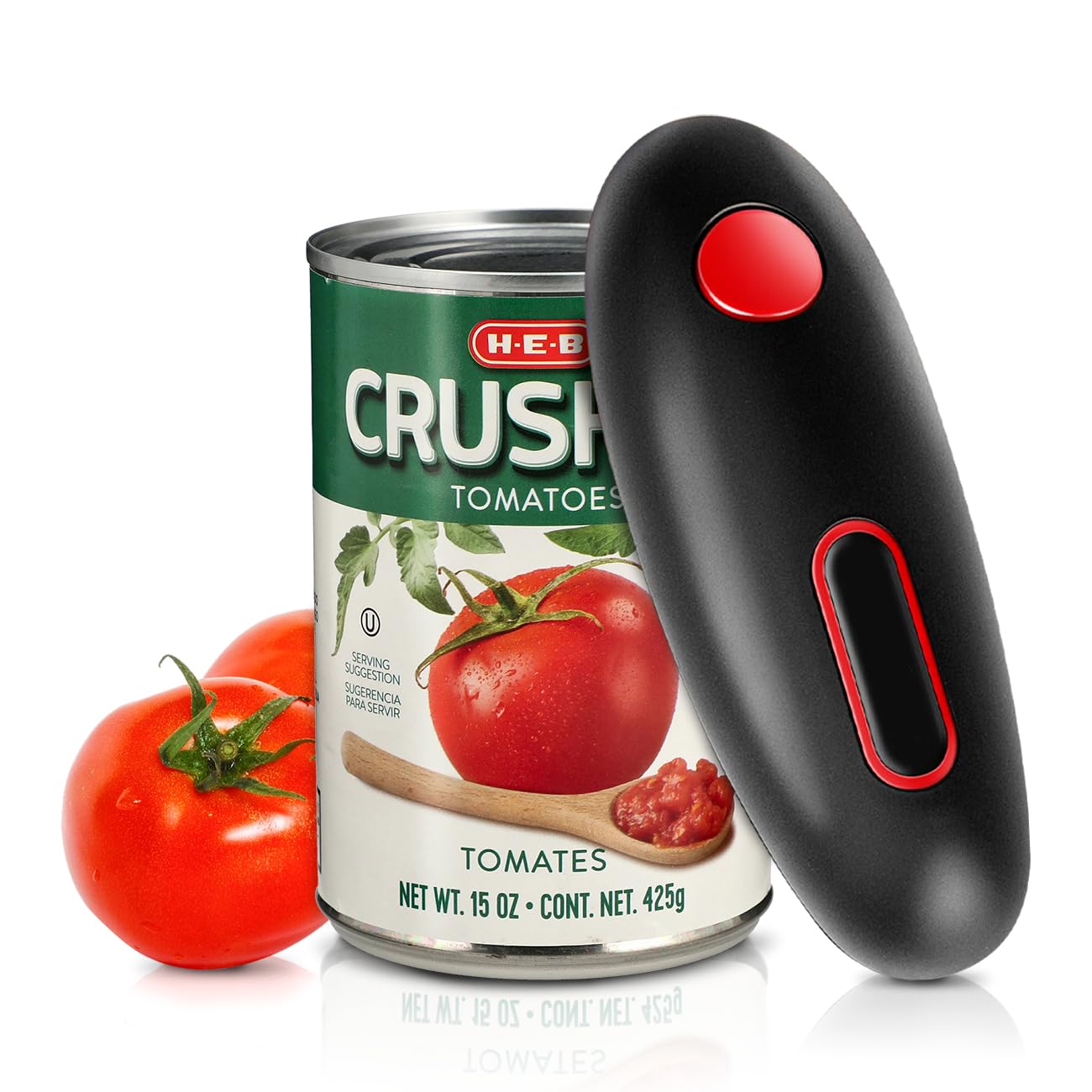 【UPGRADED】 Auto Electric Can Opener: Open Your Cans with A Simple Push of Button - Automatic, Hands Free, Smooth Edge, Food-Safe