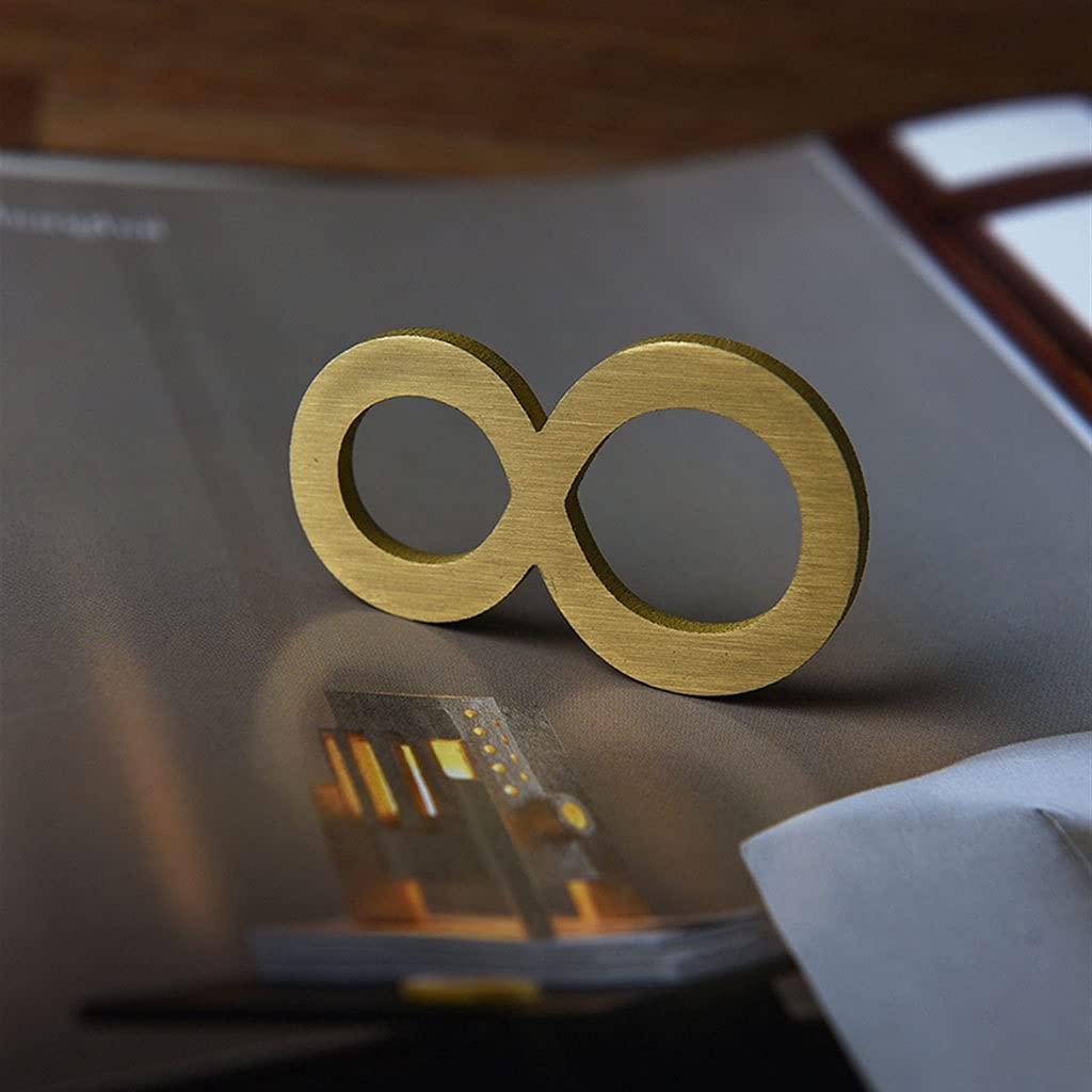 0-9 5cm Golden Brass Numbers Retro Hotel Dormitory Room Door Plates Metal Digital House Number, 1pcs (Color : Number 6)