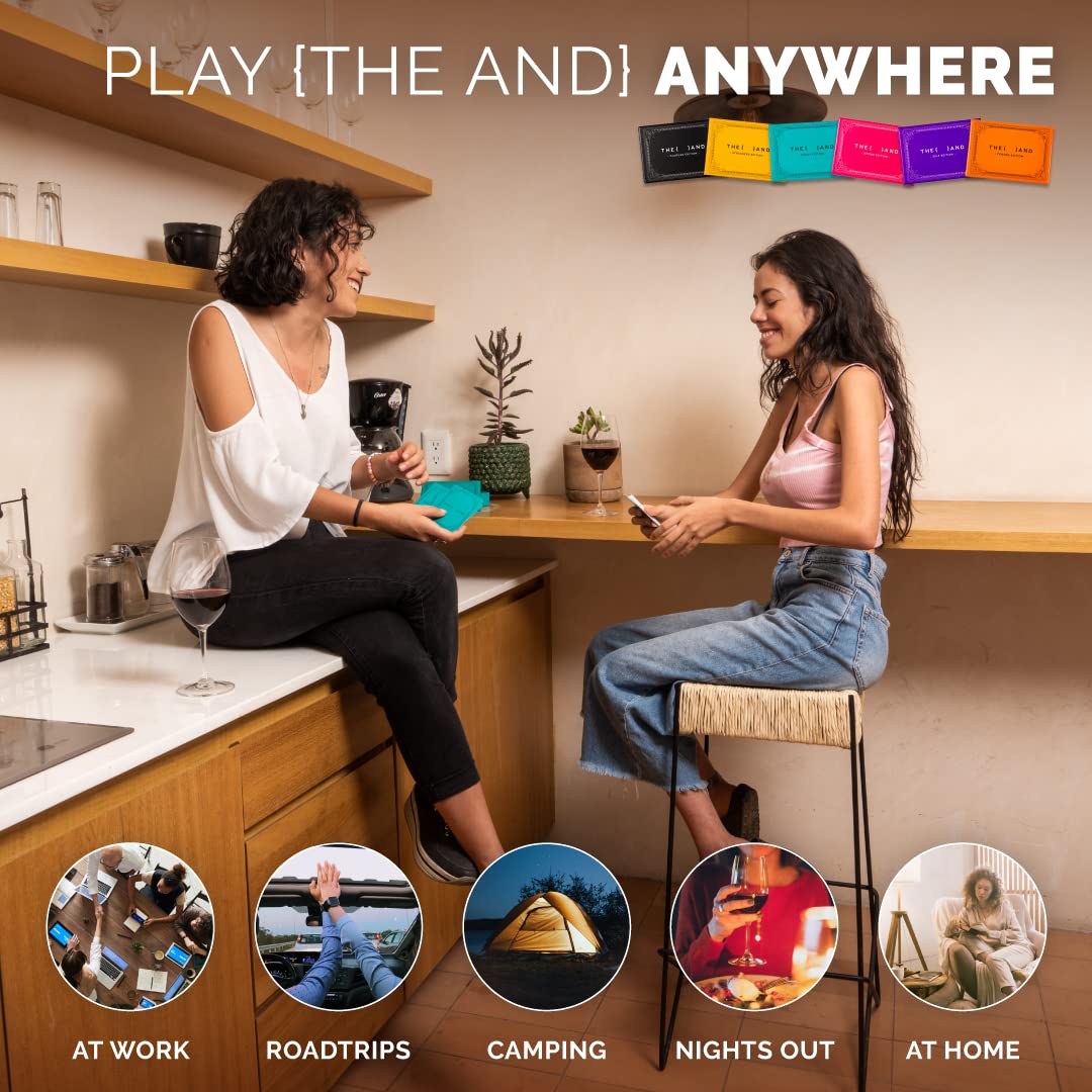 {THE AND} Strangers Edition - Conversation Starter Card Game - Fun Getting to Know You Game - Ice Breakers to Reduce The Space Between You and a Stranger - Questions to Make a Friend by The Skin Deep