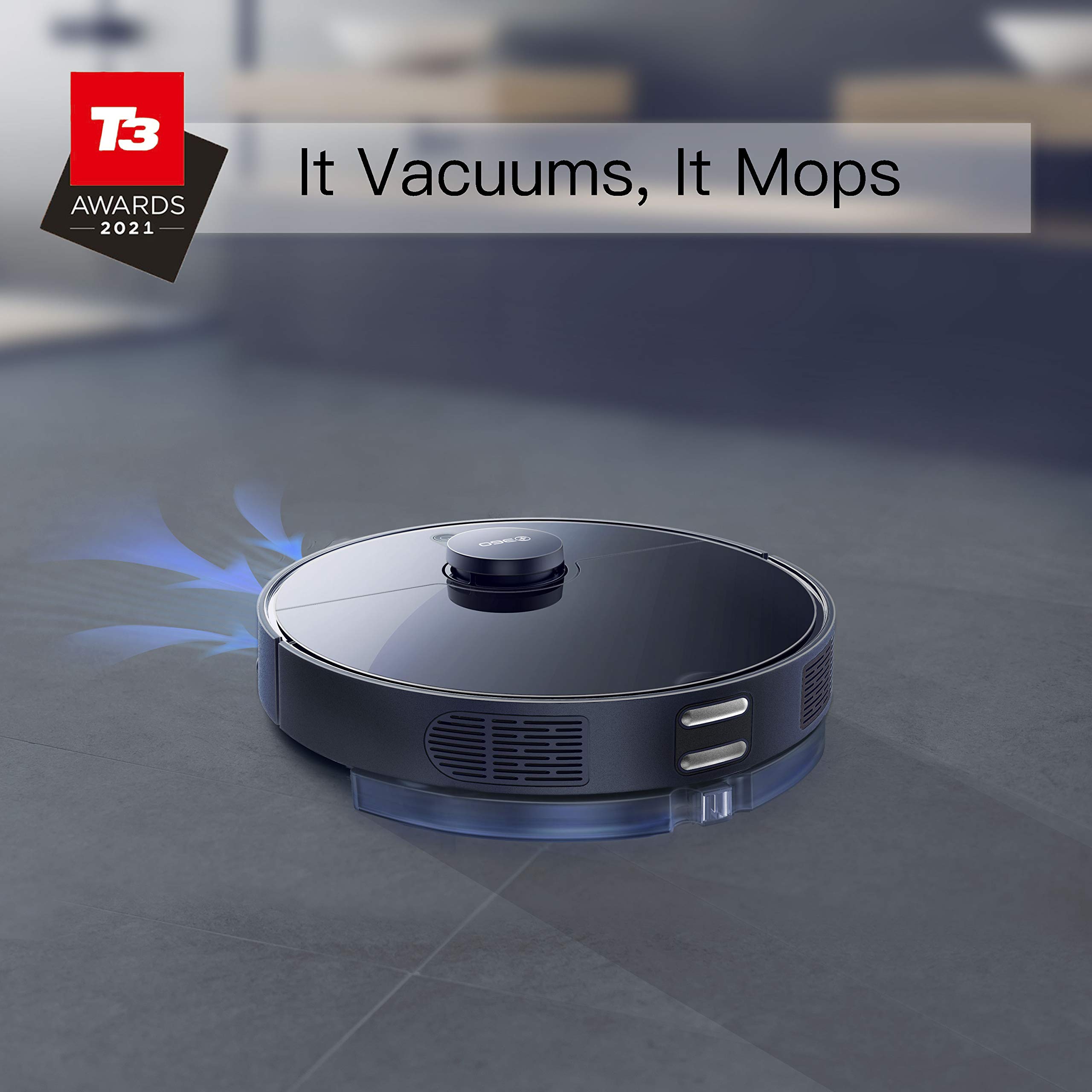 + 360 S7 Pro Robot Vacuum and Mop, LiDAR Mapping, 2650 Pa, No-Go Zones, Selective Room Cleaning, Self Charge and Resume, Compatible with Alexa and Google Assistant