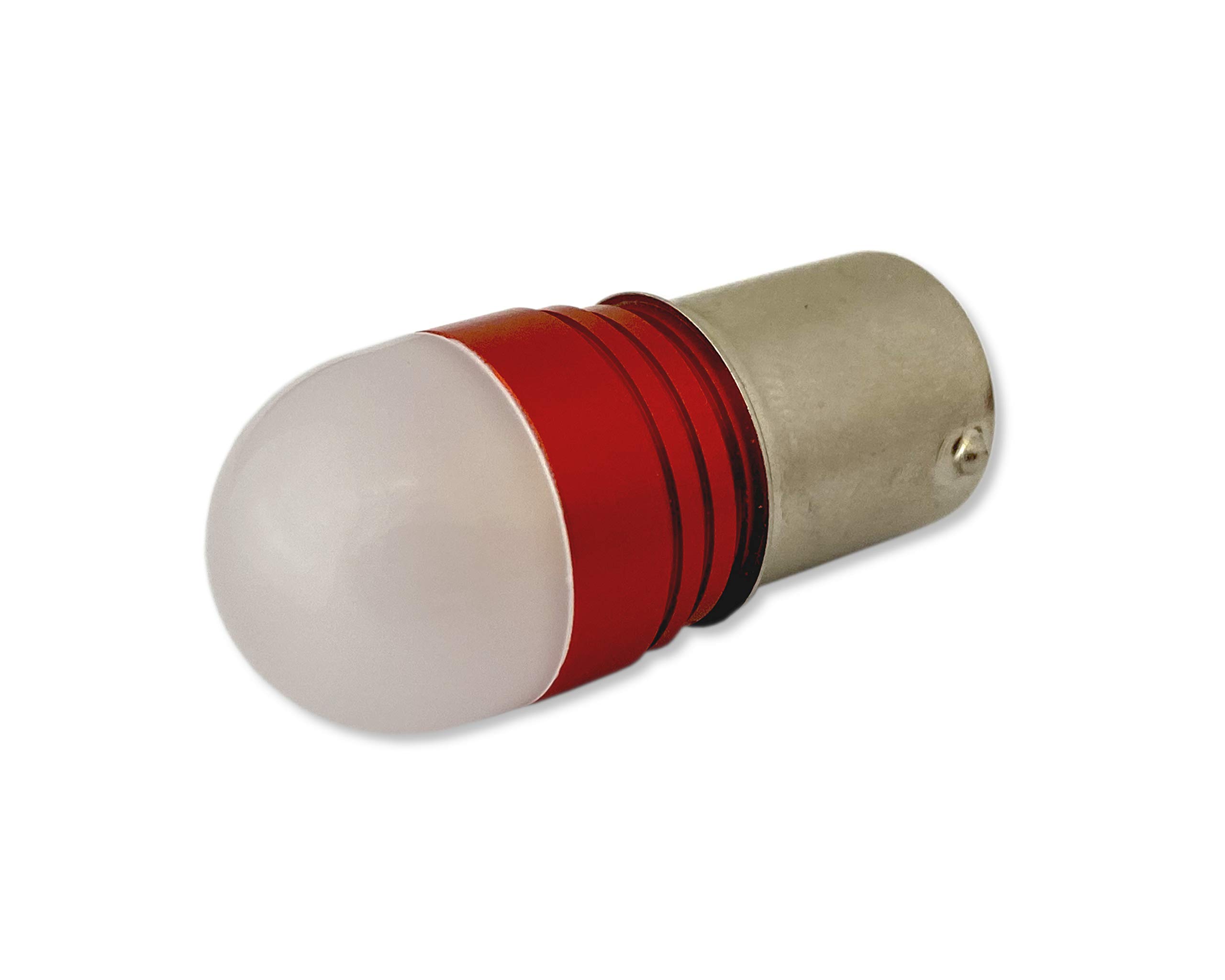 #1003#105 12VDC Miniature Bulb LED Replacement | Base: SC Bayonet Ba15S | Lamp Shape: B6 | Voltage: 12VDC (Bright White)