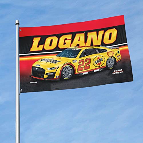 #22 Joey Logano Flag 3x5 Ft Polyester Fabric with 2 Brass Grommets Banners for Outdoor Indoor Decoration