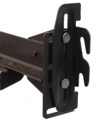 #35 Bed Frame Conversion Brackets, Four Down Hooks, Priority Mail Shipping. Bolt-On to Hook-On, Headboard to Foot Board, Bed Frame Adapter Plates, 2 Inch Height Adjustment. Pack of 4