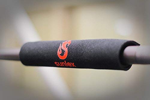 【Ver. 2】【SUNIEX】 HIGH DURABILITY Squat Pad - Fits ALL Olympic Bars - EASY CARRY – SUPER GRIP Design - Neck & Shoulder Protective Pad - Barbell Pad for Squats, Lunges, Weight lifting, Crossfit