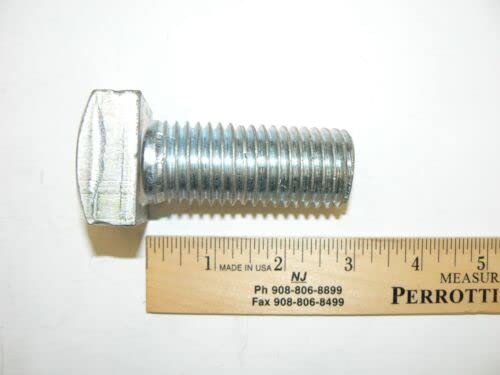 1 1/8"-7 x 2 3/4" Square Head Machine Bolts - Zinc Plated - Lot of 4 Pcs. HQ