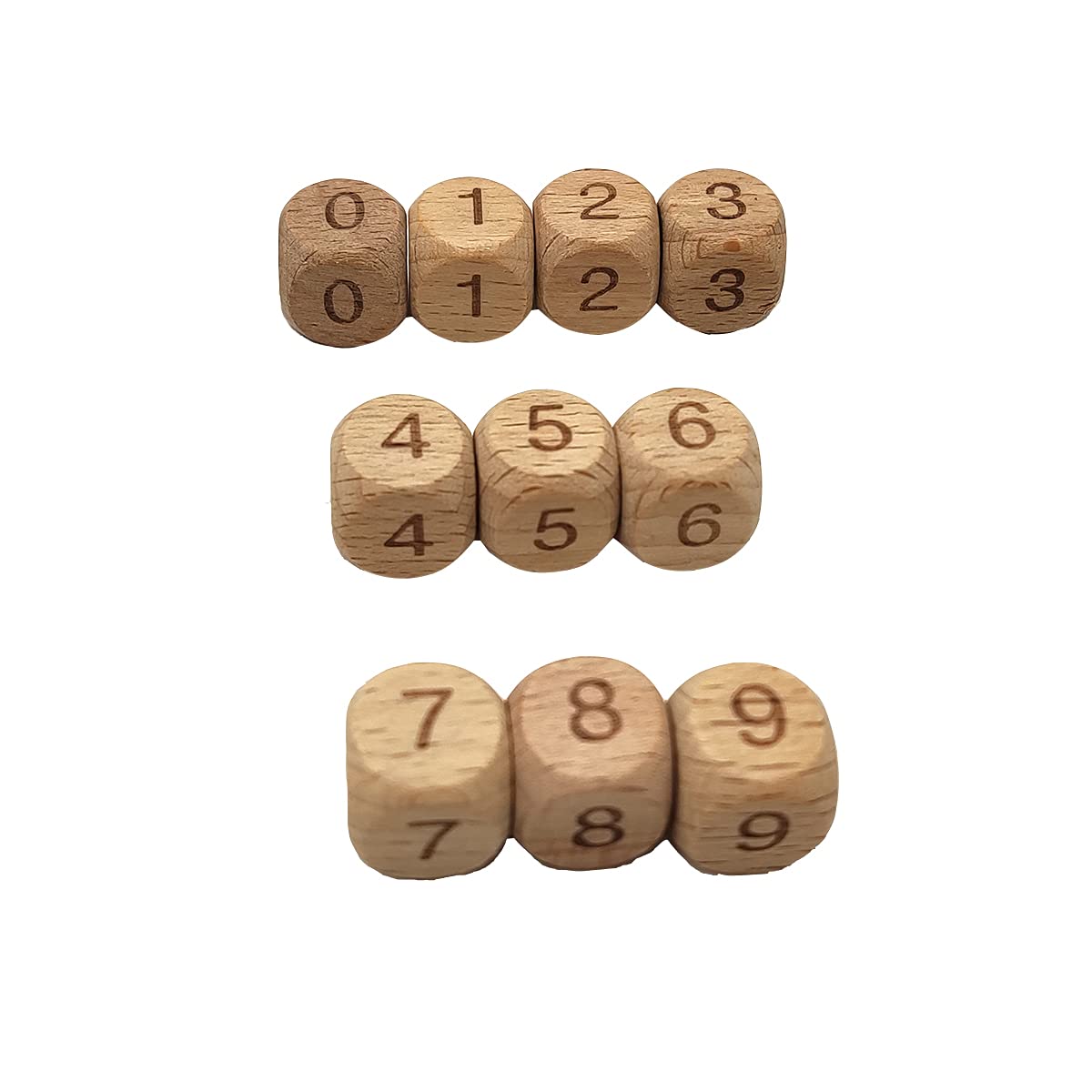 104pcs Square Wood Alphabet Beads 12MM Natural Beech Wooden Letter Beads for Jewelry Making DIY Beads Necklace (Choose Letter 104pcs)