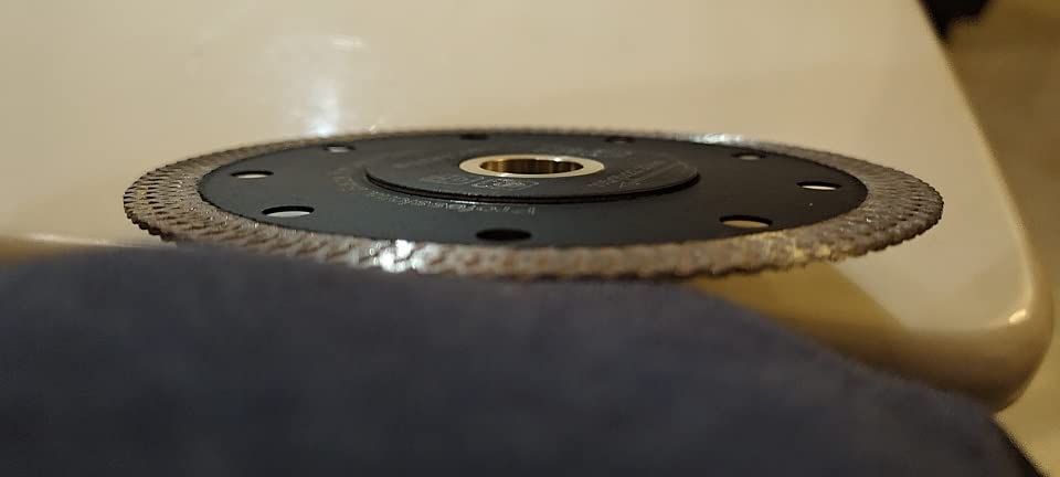 1-3/8" Diamond Beveling Chamfer Bits for Granite Marble Tiles Existing Holes Enlarging Resin Dry Polishing Pad Diamond Super Thin Mesh Rim Ceramic Porcelain Saw Blade