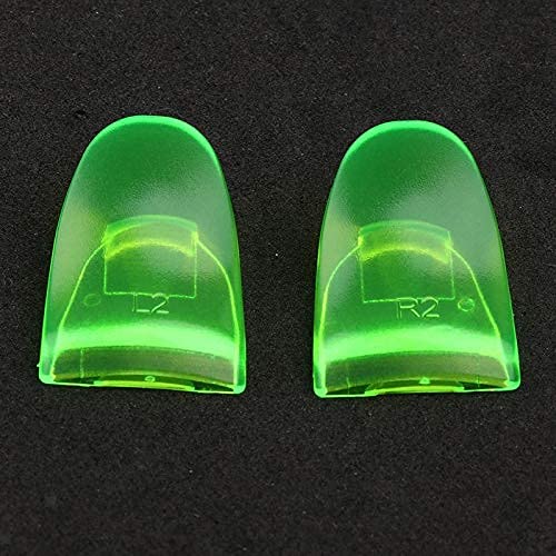 1 Pair L2 R2 Button Extenders Trigger Buttons for PS4 / PS4 Slim / PS4 Pro Game Controller (Clear Green)