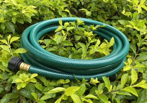1/2 Inch Garden Hose 15FT, Boat Hose, Flexible & Durable, with 3/4" Solid PVC Male to Female Fitting for Household, Outdoo