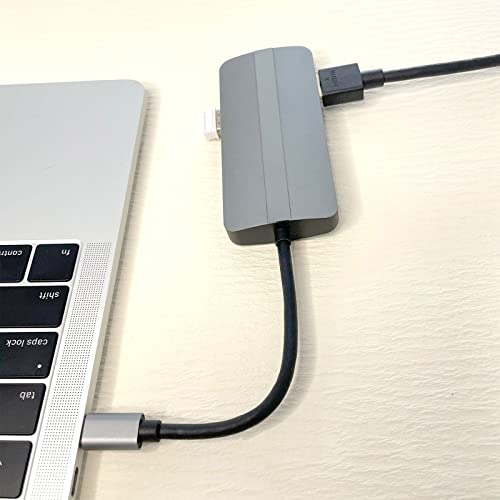 #N97283 8-in-1 Type-C Network Hub Multi-Splitter Adapter with Usb3 0 + Usb2 0 + Audio + Pd + Vga + Hdmi + Sd + Tf for Pc Comp