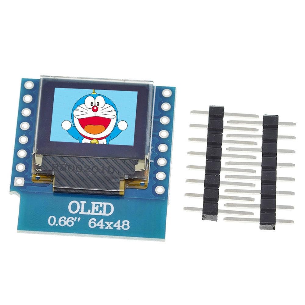 0.66 inch OLED Display Module for WEMOS D1 Mini ESP32 Module Arduino AVR STM32 64x48 0.66" LCD Screen IIC I2C OLED