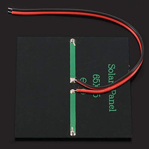 0.6W 5.5V Solar Panels polycrystalline Silicon Solar Patch Plastic DIY Solar Panels + line 65 65mm