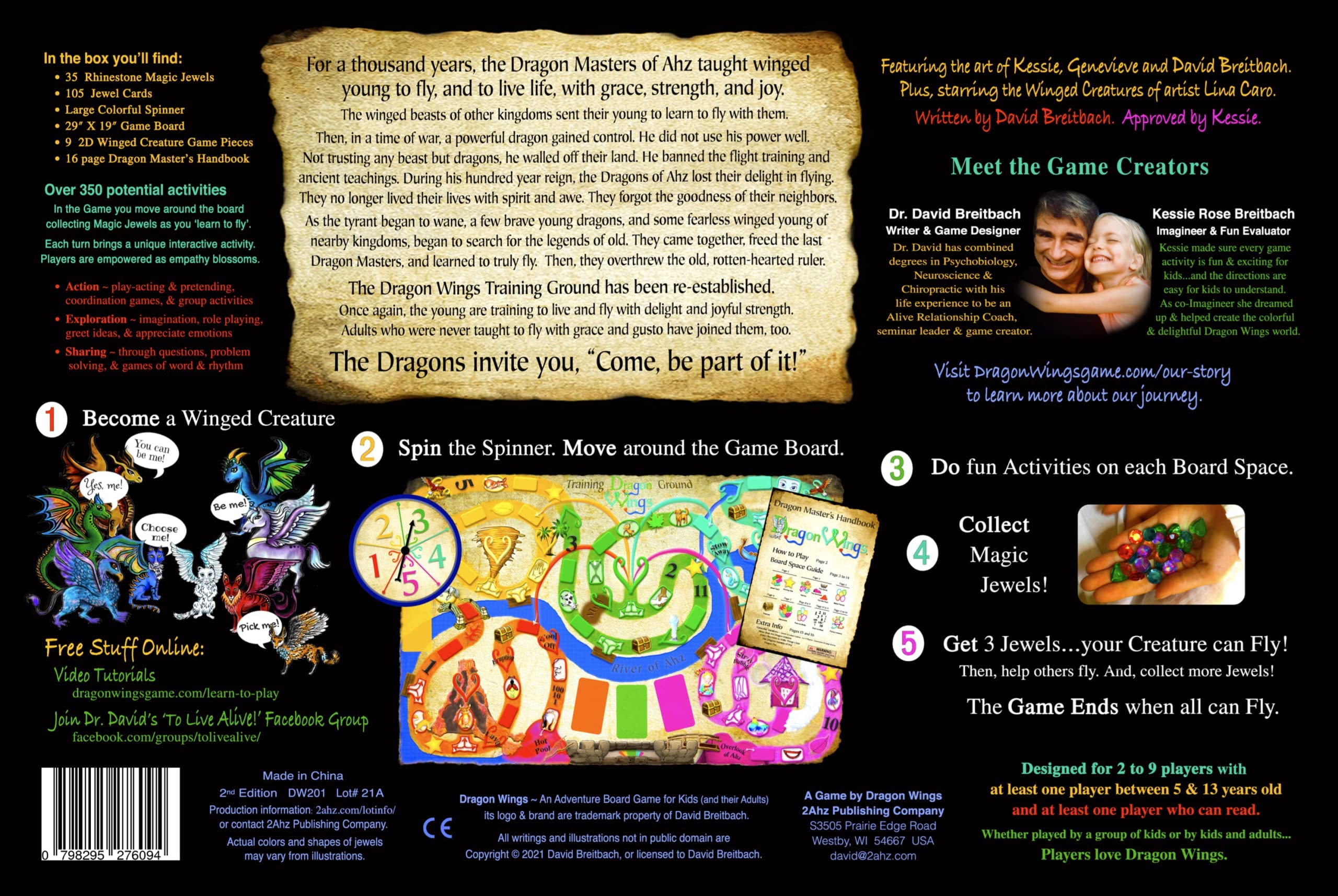 ~ Dragon Wings ~ an Adventure Board Game for Kids (and Their Adults)