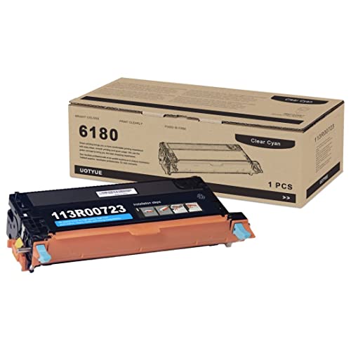 1-Pack (Cyan) Compatible Phaser 6180, 6180N, 6180DN, 6180MFP-D, 6180MFP-N Printer Toner Cartridge High Capacity Replacement for 113R00723 Toner Cartridge