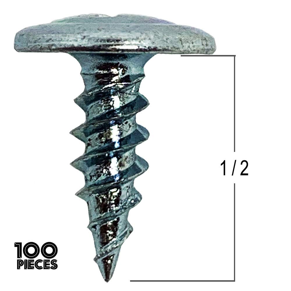 #8 x 1/2 - Truss Head Screws - Wood Screws Assortment - Short Screws - 100 Qty