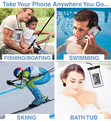 ⚡ [ PREMIUM QUALITY ] Universal Waterproof Phone Holder with ARM BAND & LANYARD - Best Grade Water Proof, Dustproof, Snowproof Case for iPhone 12 Pro Max, 12 Mini, S21 Ultra, S20, OnePlus 8, Pixel 5