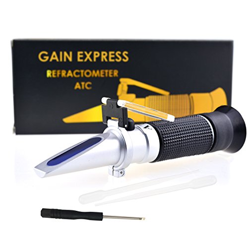 0-28% Salinity Refractometer ATC, Sodium Chloride (NaCl) Salt Level Meter Tester, Test Kit for Sea Water Brine Seawater Food Industry Pickle Soy Sauce, ±0.2% Accuracy