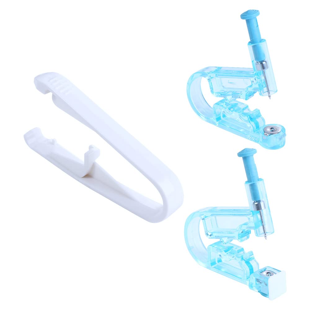 1 pcs Ear Piercing Tool,Disposable Nose Ear Piercing Tool Stainless Steel Ear Piercer Machine for Men Women (C)