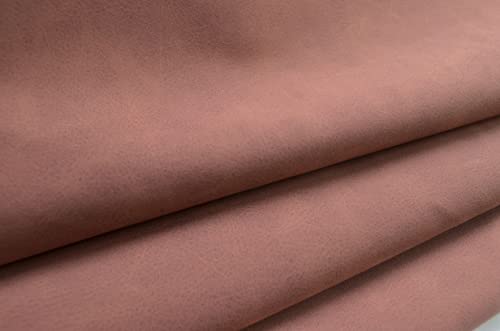 0.9mm Soft 1 Yard Brown Fabric PU Leather Fabric Faux Leather Fabric Faux Vegan Leather Upholstery Fabric