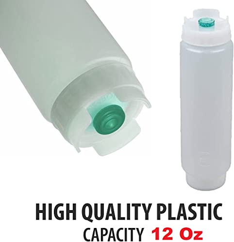 12 Pack FIFO 12 oz Squeeze Bottles