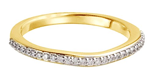 0.16 Cttw Round Cut White Natural Diamond Engagement Wedding Ring 14K Yellow Gold,Ring size-8.5