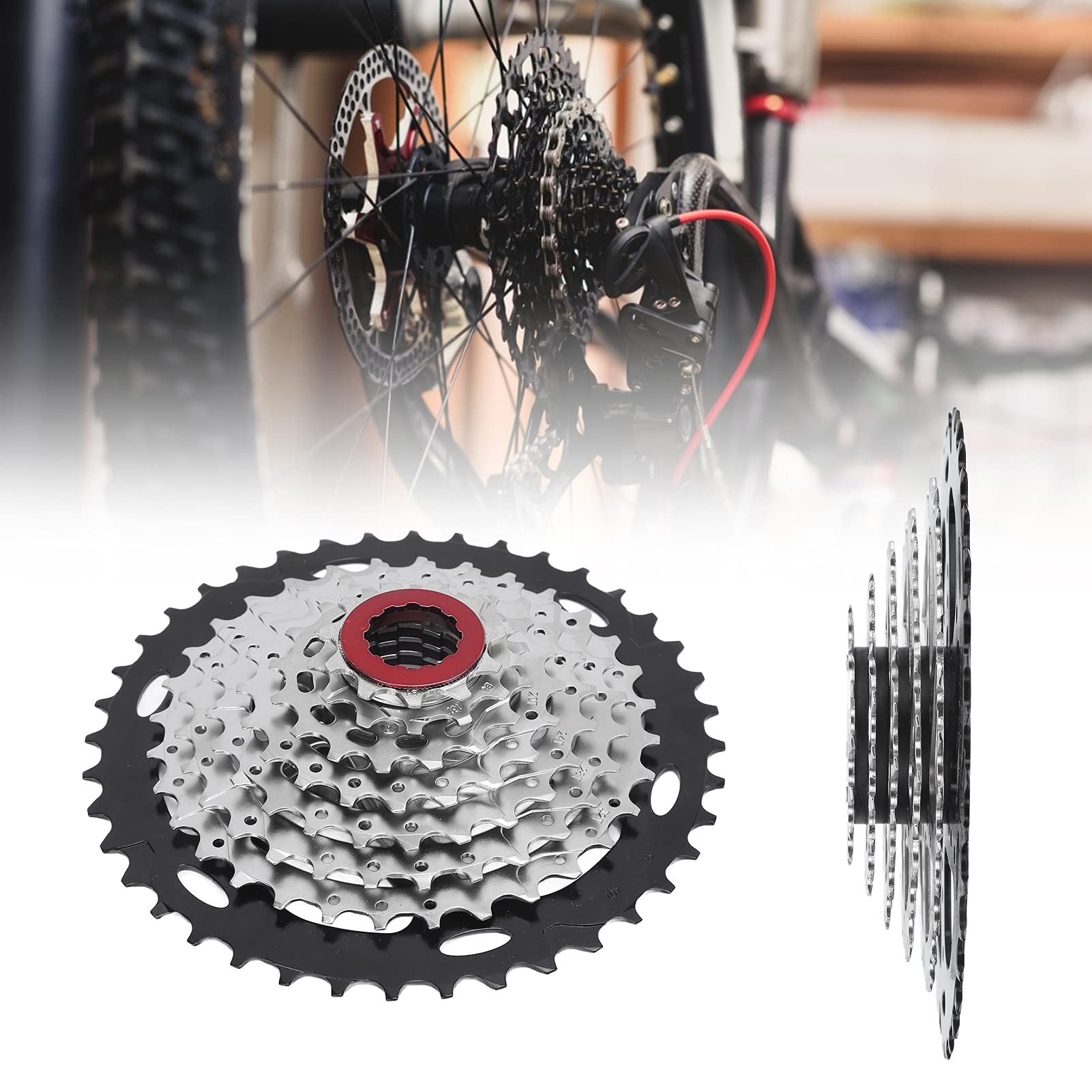01 02 015 11‑40T Cassette Sprocket, Anti Rust Bike Freewheel Cassette Wear Resistant for Road Bicycle