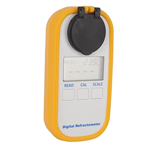 0‑80% Brix Meter Refractometer, Sugar Refractometer Quick Testing Widely Used Portable Large LCD Screen for Fruit Wine