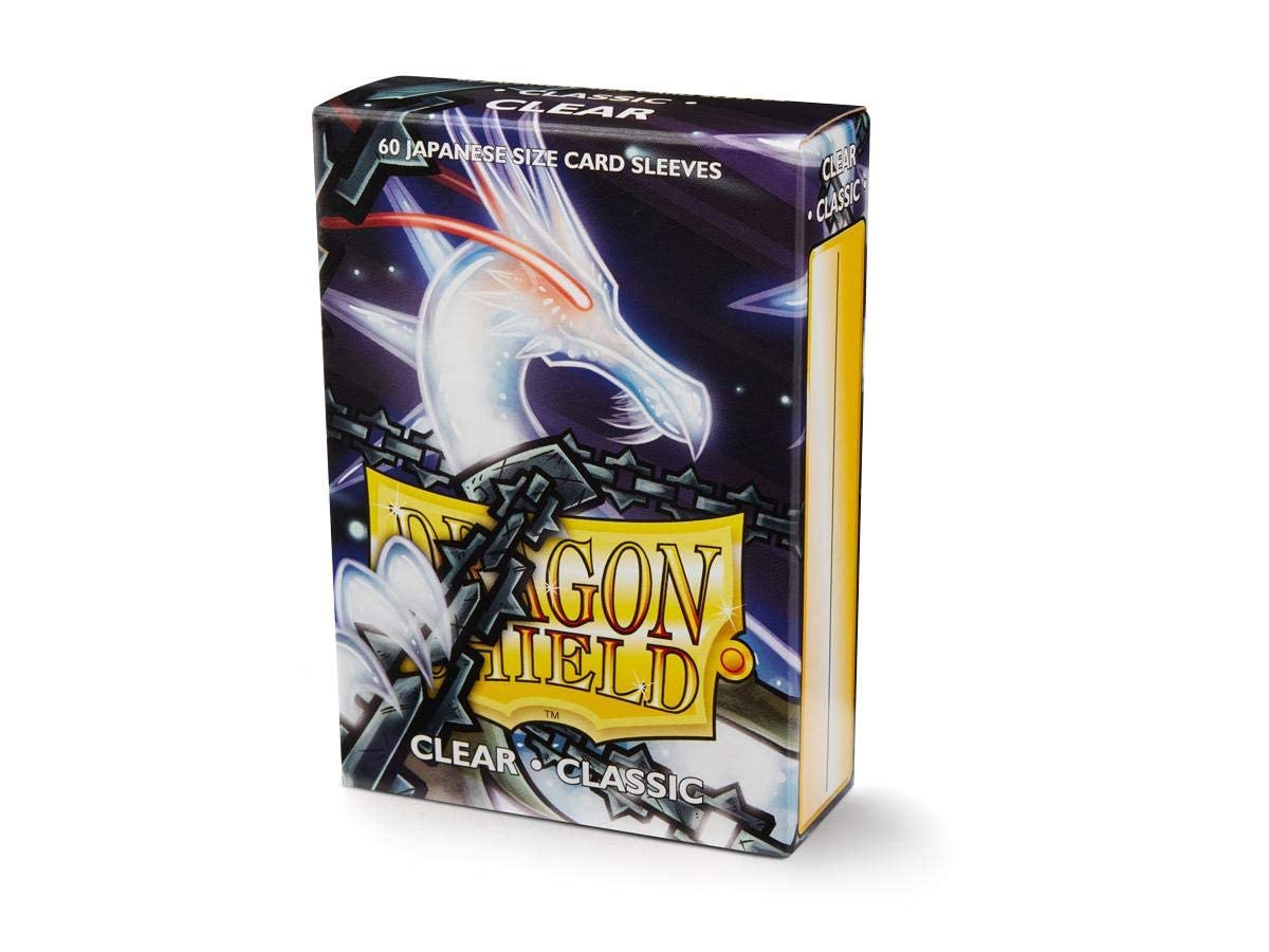 10 Packs Dragon Shield Classic Mini Japanese Clear 60 ct Card Sleeves Display Case