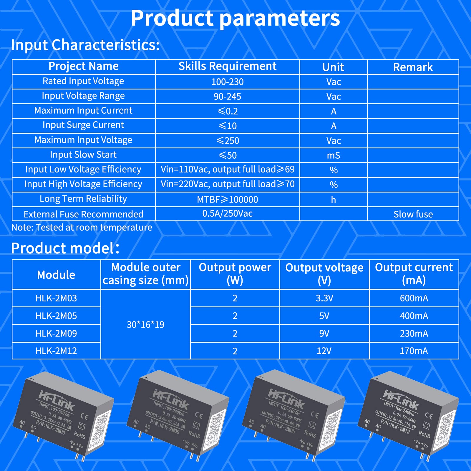 000 EC Buying 3Pcs HLK-2M03 Power Module, AC-DC Converter 220V to 3.3V 600mA AC-DC Small Isolation Switching Power Module Output Power 2W Suitable for Smart Home, Industrial Robots