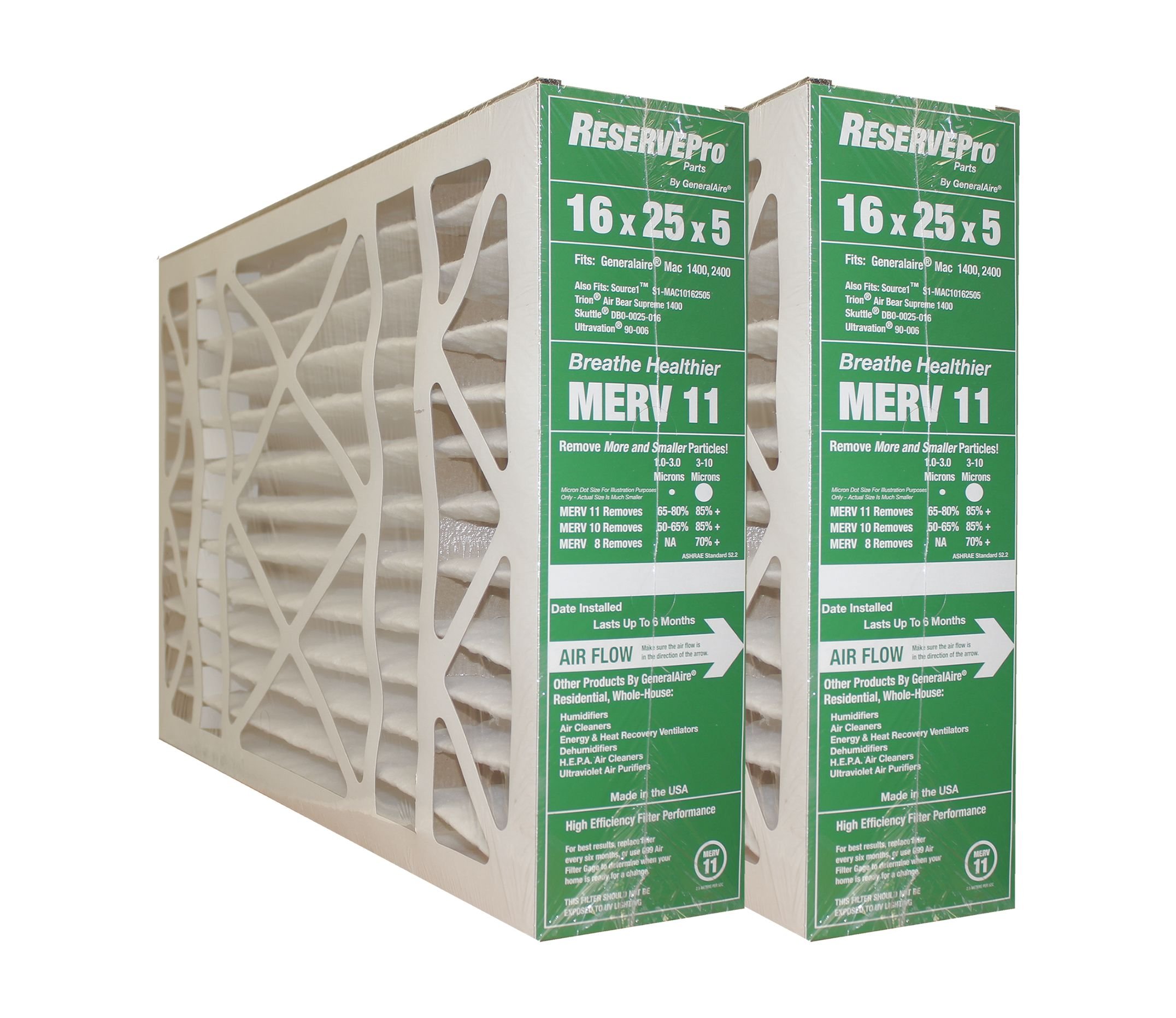 #91-005 Replacement Filter for Model 90-006, 16x25x5 (Box of 2) F