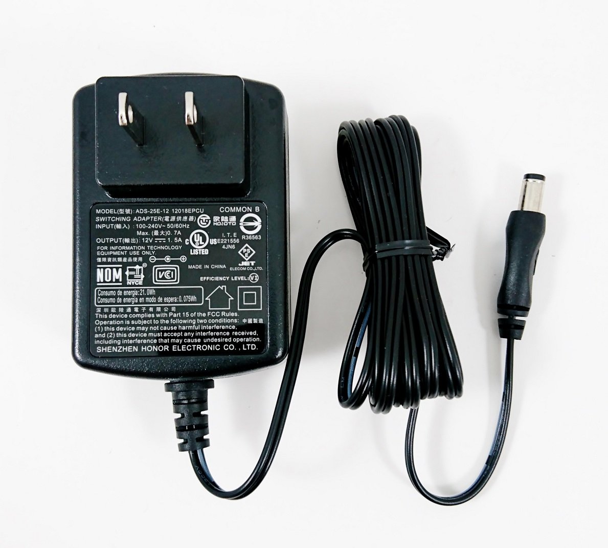 12018EPCU 12V 1.5A AC Power Adapter for Seagate/WD/Hitachi external hard drive