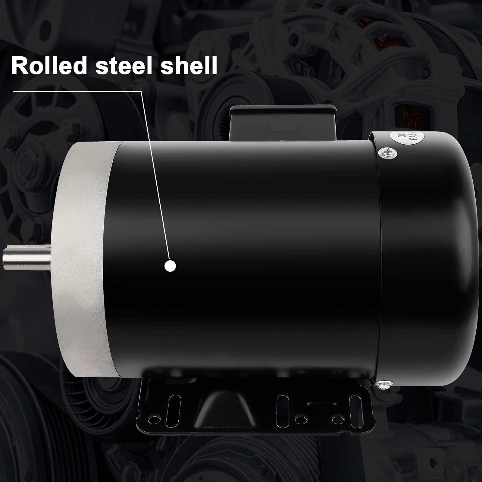 1.5HP Electric Motor 3450RPM General Purpose Three Phase Motor 56C TEFC 5/8" Shaft Diameter 2 Pole 60HZ 230/460V