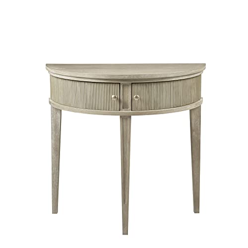 MARTHA STEWART Console Table for Entryway with Storage Farmhouse Living Room Furniture Décor, 31" W x 14" D x 30" H, Reclaimed Greige