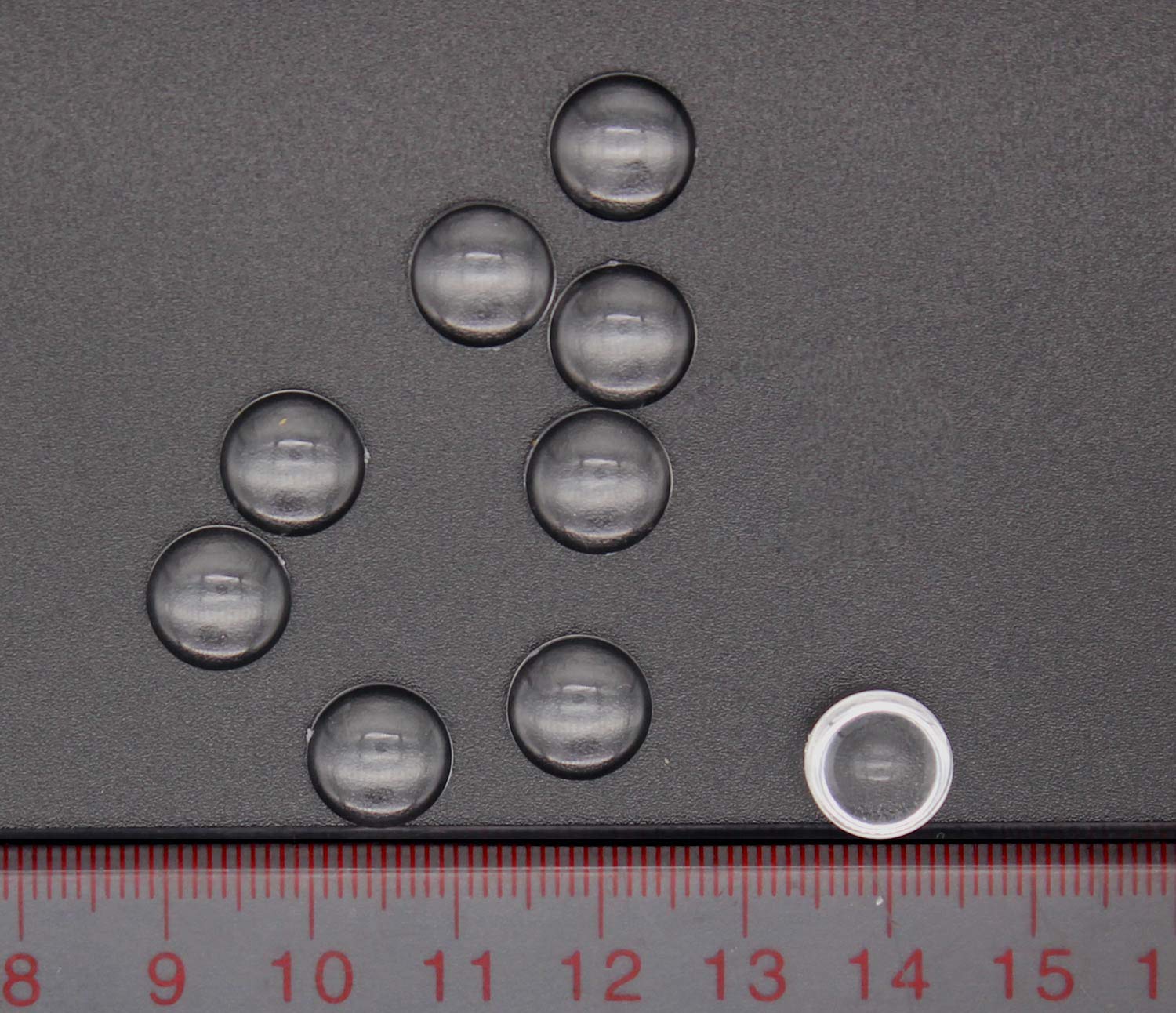 10pcs x 10MM LED Optical Lens Smooth Convex Lens for 1W 3W LED Lens