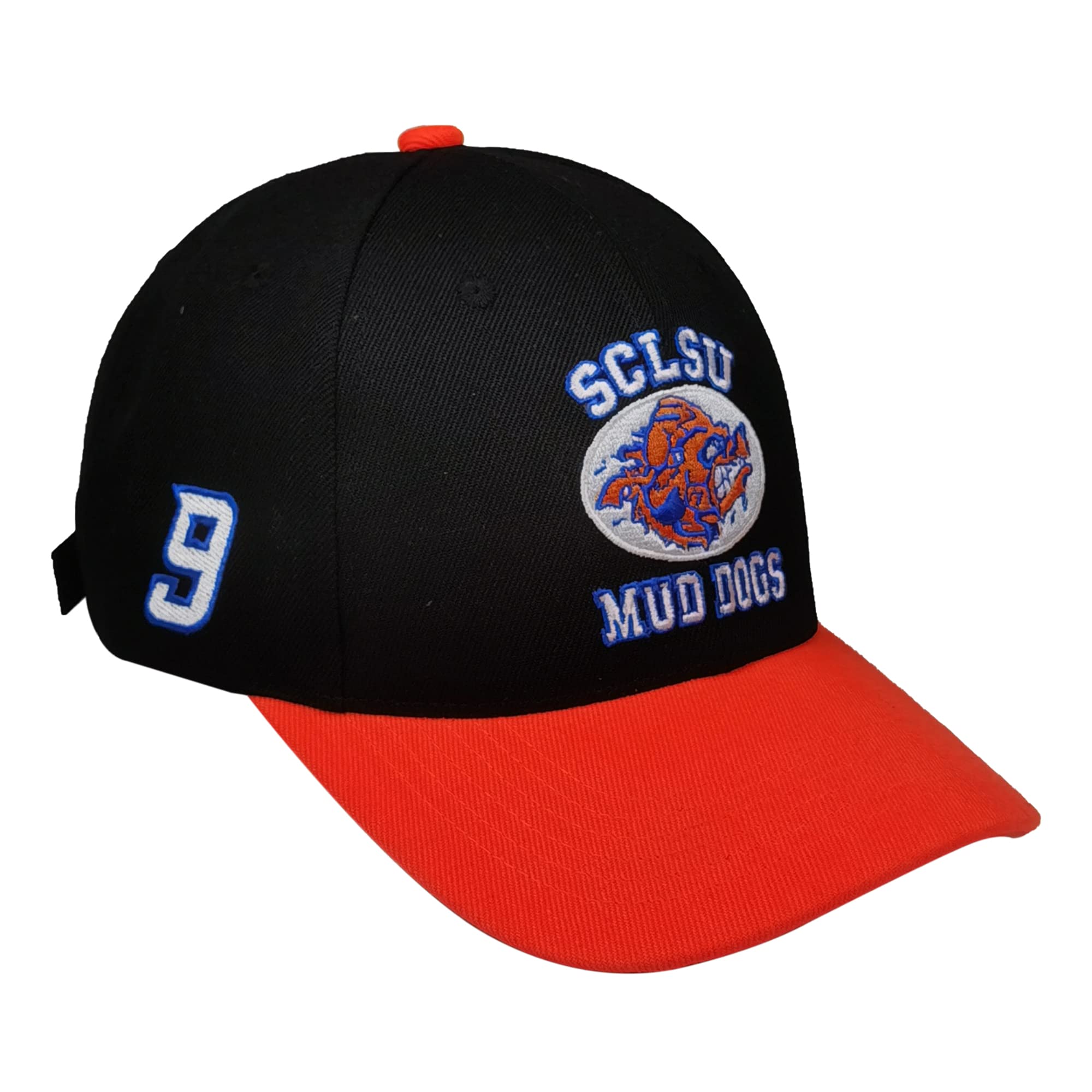 #9 The Waterboy Mud Dogs Baseball Hat Bobby Boucher Adam Sandler Movie Cap Adjustable Embroidered Black