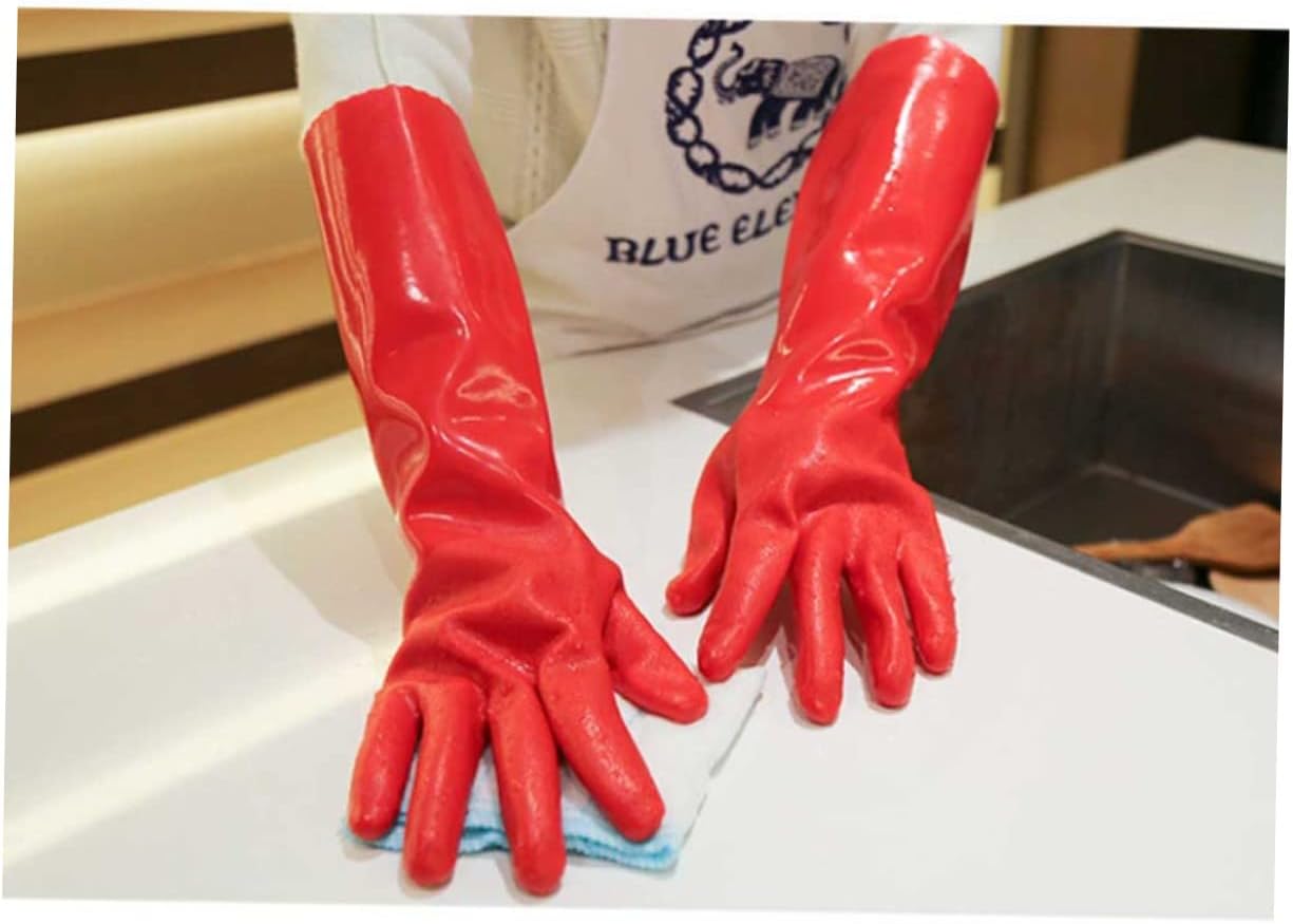 1 Pair gloves for cleaning latex gloves kitchen cleaning gloves housework gloves non-slip gloves thicken