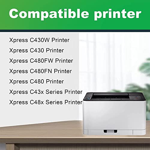 1 Black 404S CLT-K404S Toner Cartridge Replacement for Samsung Xpress C430W C430 C480FW C480FN C43x C480 C48x Series Printer Toner