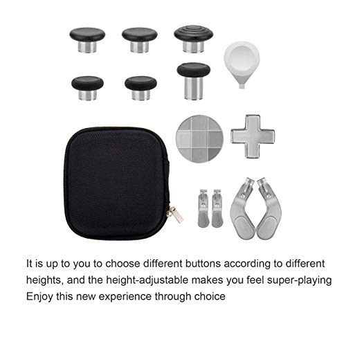01 02 015 Controller Thumbsticks Replacement, Game Controller Button Set Detachable Different Heights Smoothly Like Floatable for ELITE Series 2