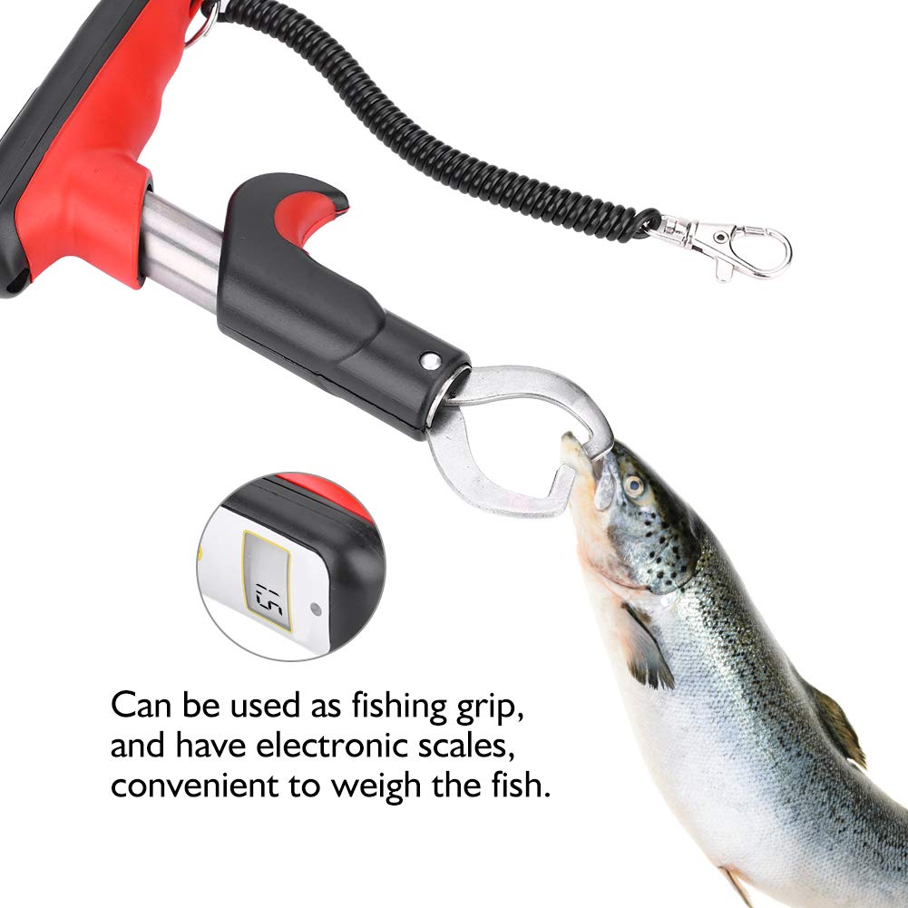 01 02 015 Fishing Grip Scale, Portable Fish Gripper Electronic Scales Electric for Outdoor Fishin