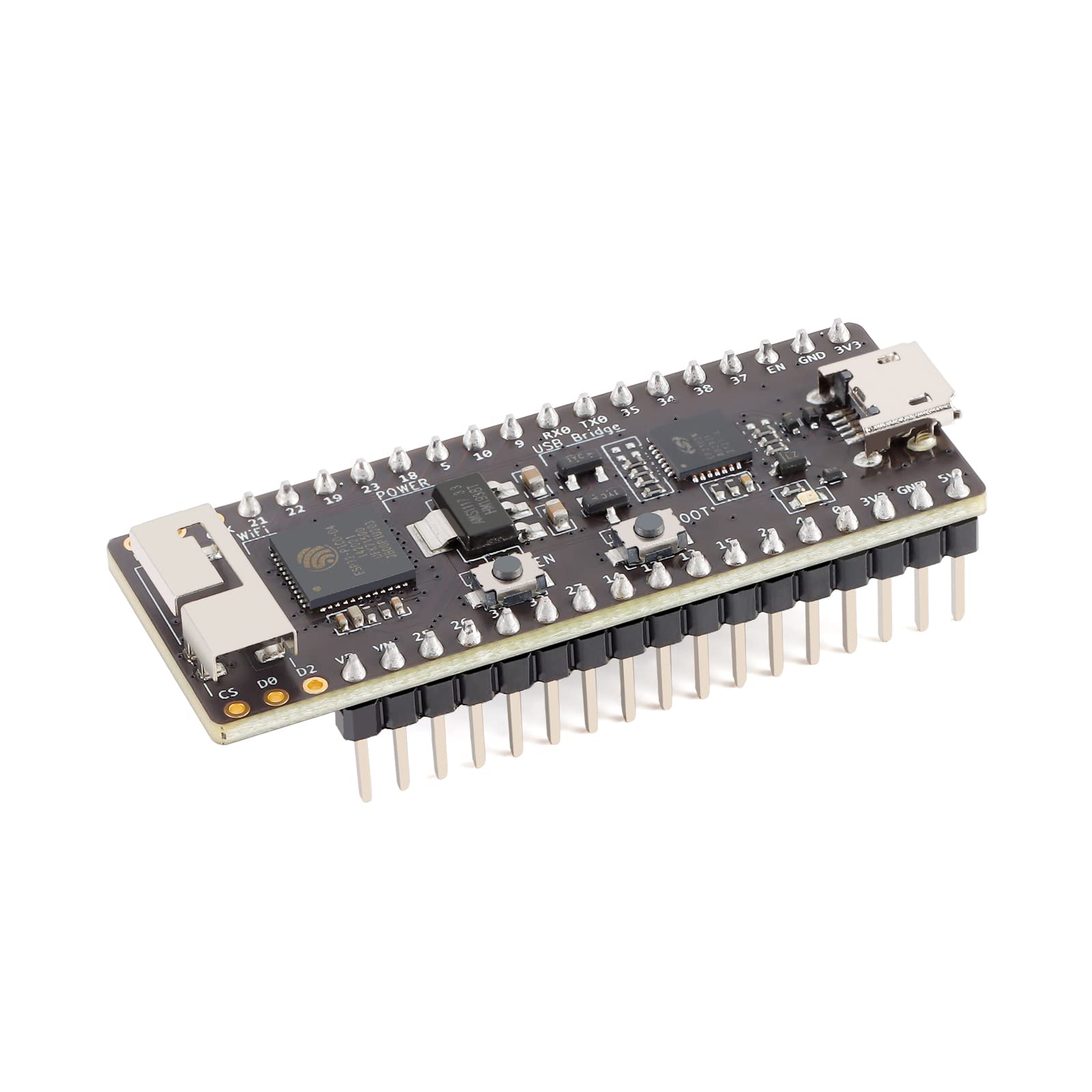 000 EC Buying ESP32-PICO-KIT Development Board, Integrated ESP32-PICO-D4 Module Built-in ESP32 Chip Embedded 2.4 GHz WiFi & Bluetooth Dual Module 32-Bit Microprocessor Mini Development Board I2C SPI